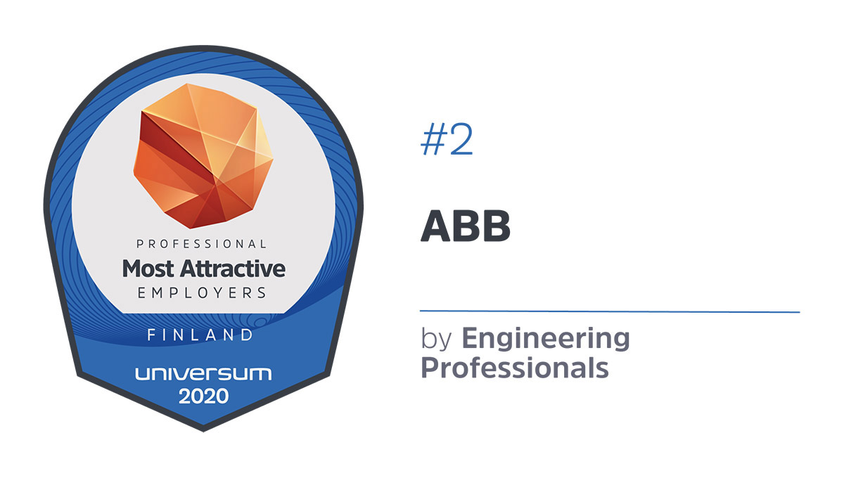ABB ranked as the second most attractive employer in Finland | News center