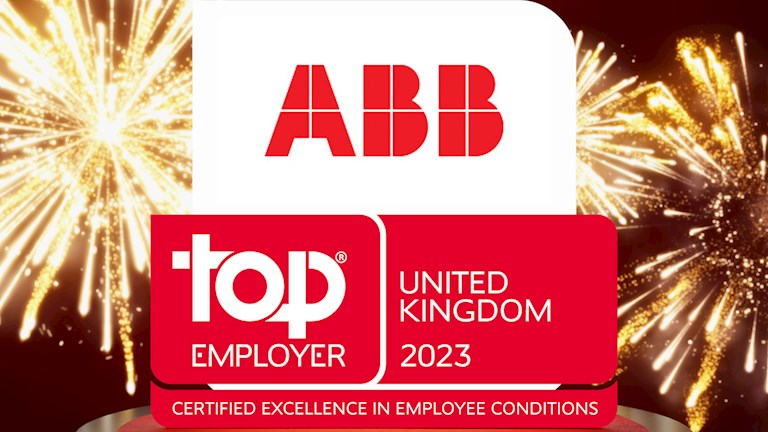 ABB is recognised as a Top Employer 2023 in the United Kingdom