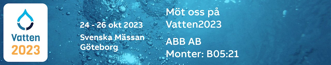 Möt oss på Vatten2023 | News center | ABB