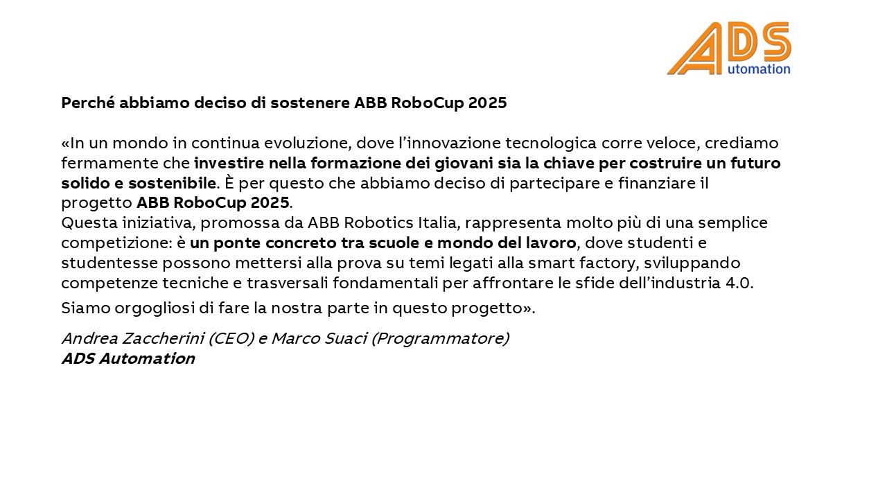 ABB RoboCup 2025: innovazione, formazione e futuro in scena a Bergamo ...