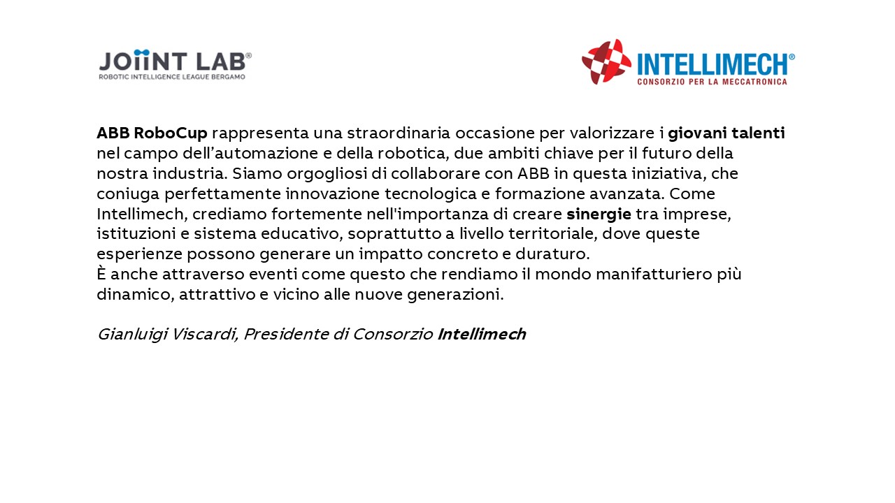 ABB RoboCup 2025: innovazione, formazione e futuro in scena a Bergamo ...